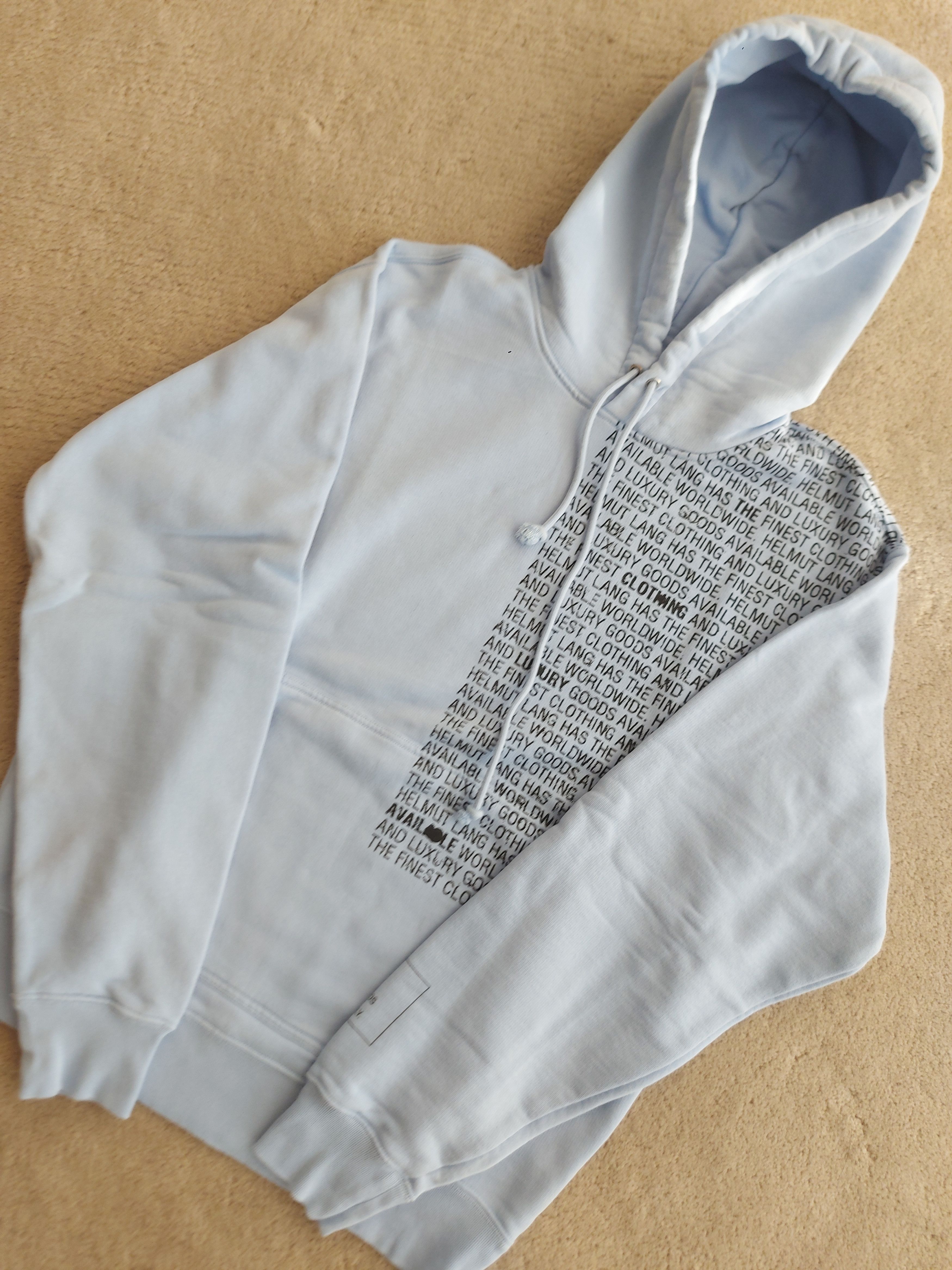 Helmut Lang Helmut Lang Mini Text Hoodie | Grailed