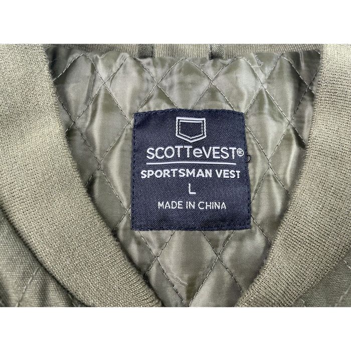 Vintage Scottevest Sportsman Vest Mens Multi Pocket Filled Insulated ...