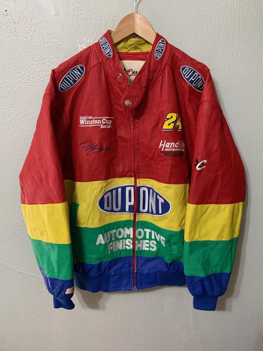 Vintage Vintage DuPont NASCAR Jeff Gordon Leather Jacket | Grailed