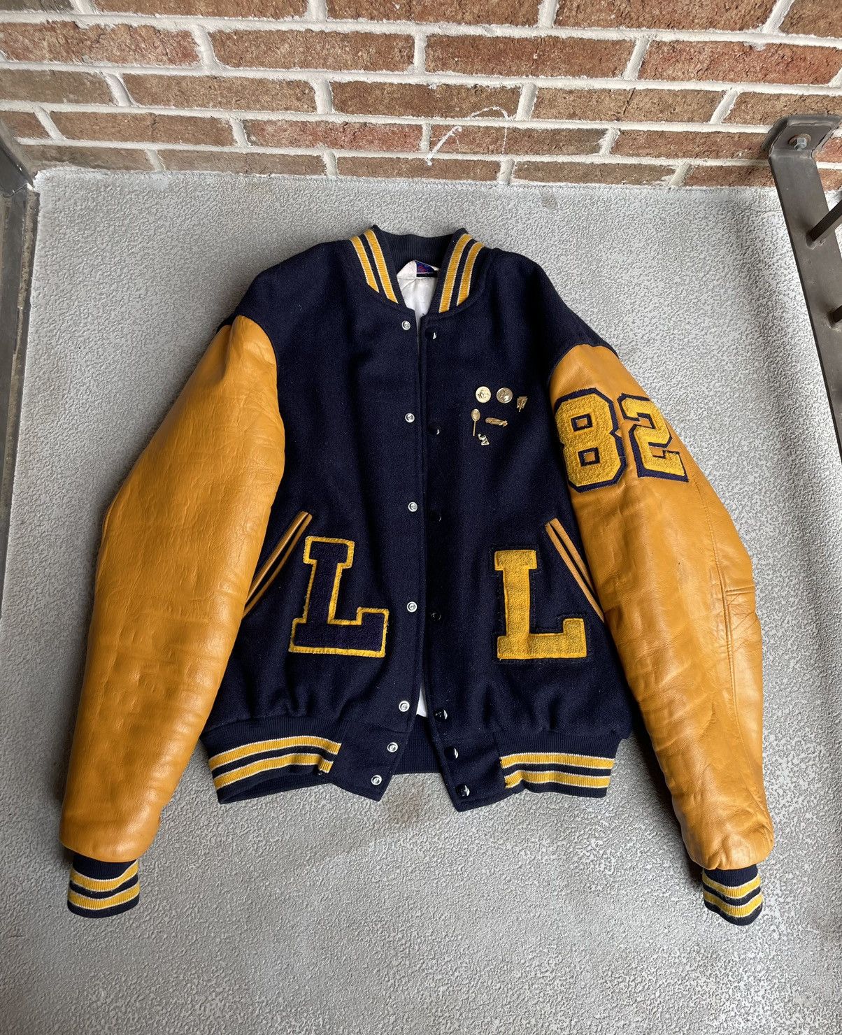 Made In Usa × Varsity Jacket × Vintage Vintage 1980s Varsity Letterman ...