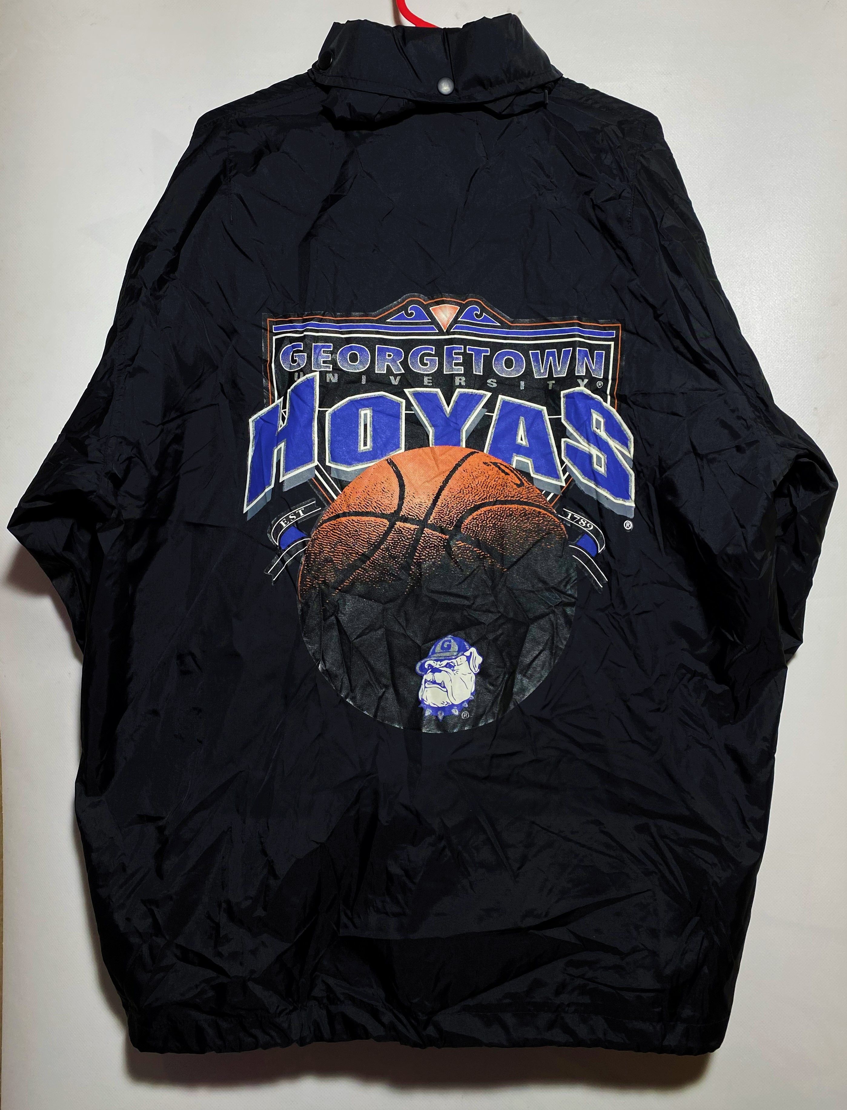 Vintage 90S GEORGETOWN HOYAS CMP TEAM SPORT WINDBREAKER JACKET | Grailed