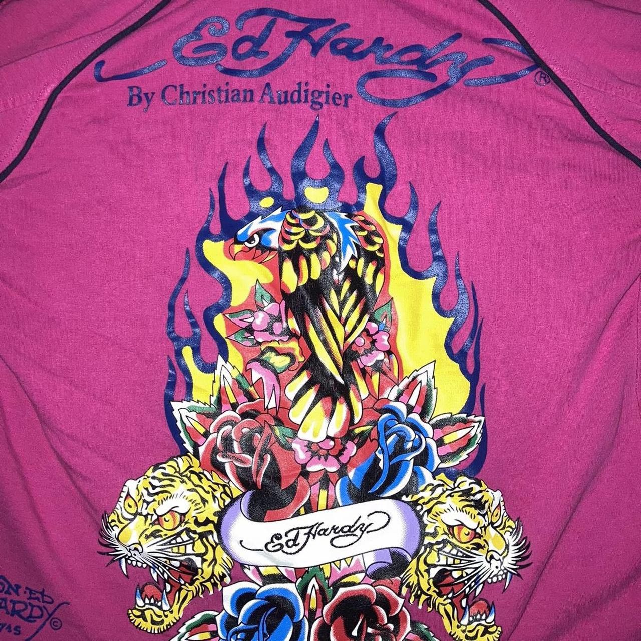 Ed Hardy Authentic Vintage Y2K Hot Pink Ed Hardy Jacket | Grailed