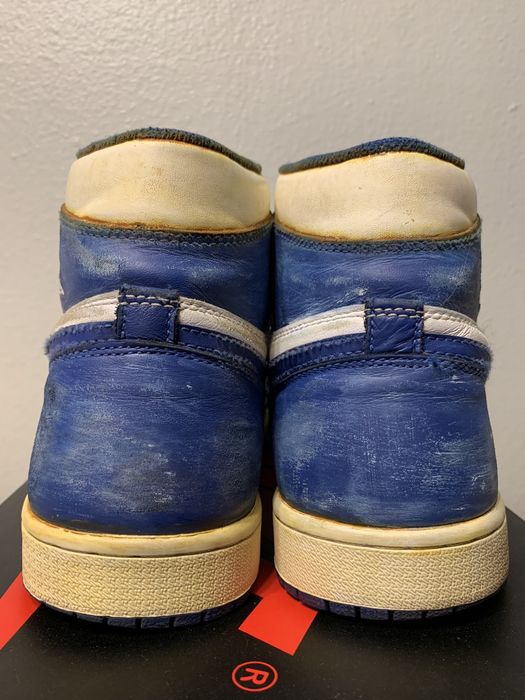 Nike 1985 Custom Air Jordan 1 Retro High OG Storm Blue 2016 | Grailed
