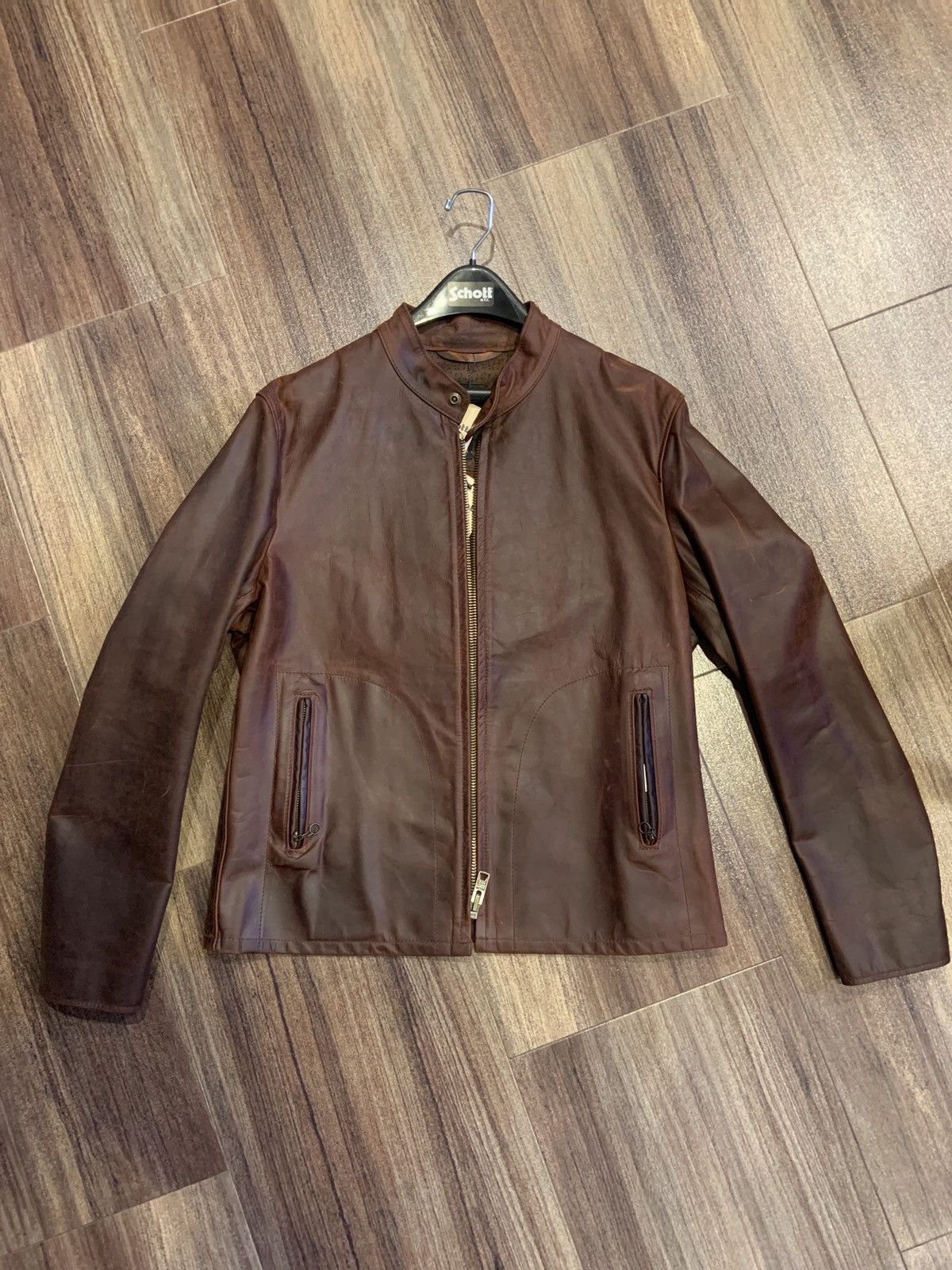 Schott Unlined Cowhide Cafe Racer Jacket STYLE: 581 | Grailed