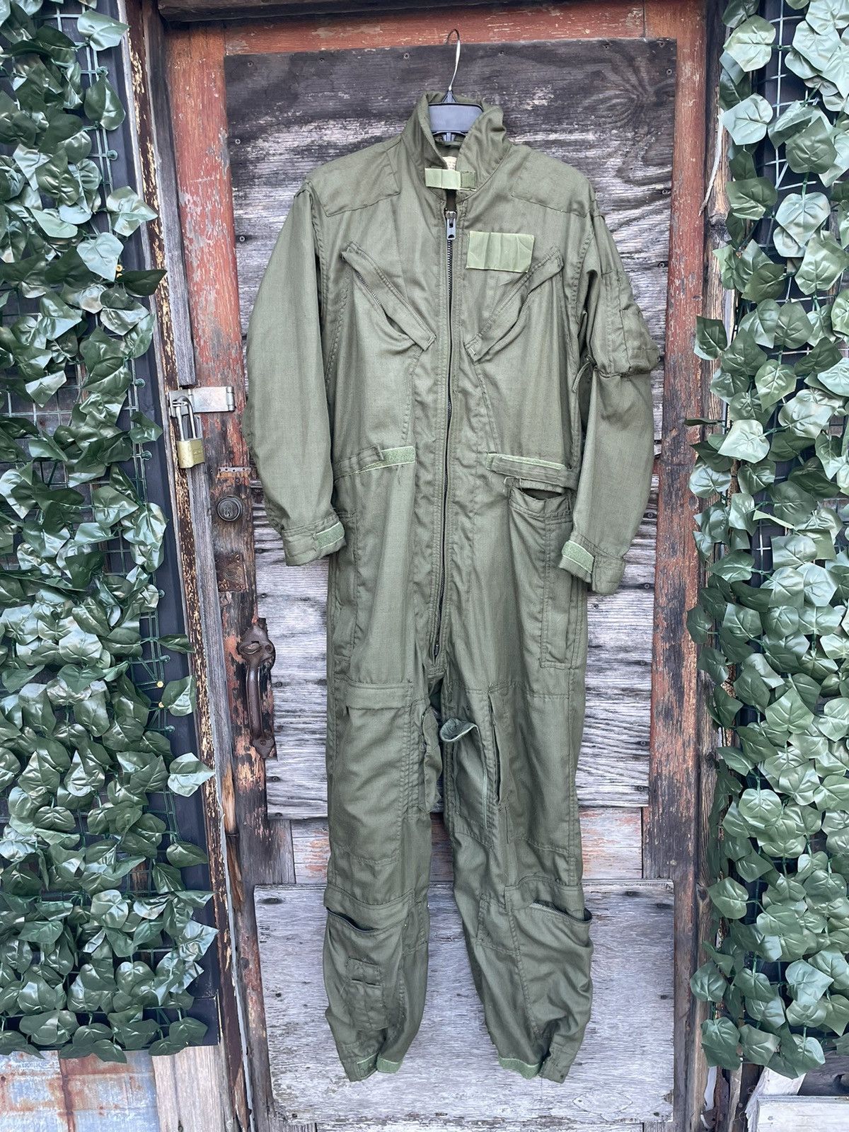Military × Vintage 1970s US NAVY TYPE GS/FRP-4 HBT PILOT FLIGHT SUIT ...