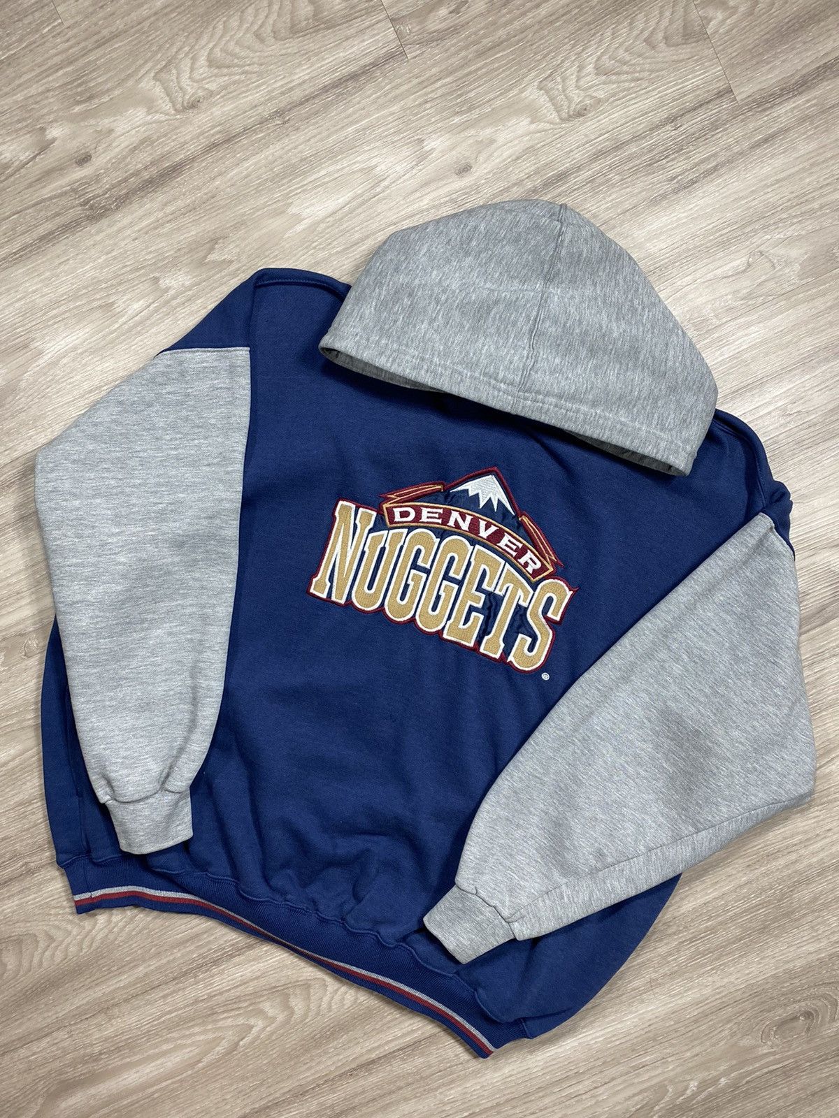 NBA × Starter × Vintage Vintage 90s Starter Denver Nuggets Hooded ...