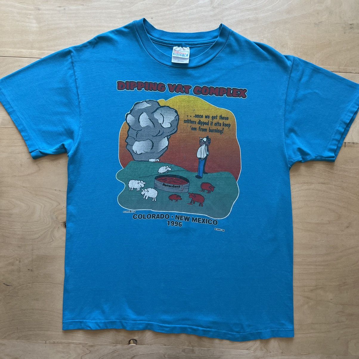 Vintage Dipping Vat Complex Farming Vintage Shirt Comedy Cartoon 90s ...