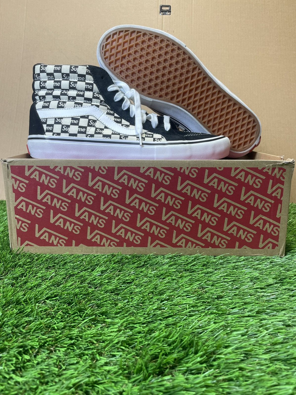 Vans Supreme Checkered Vans Sz 11 Used | Grailed