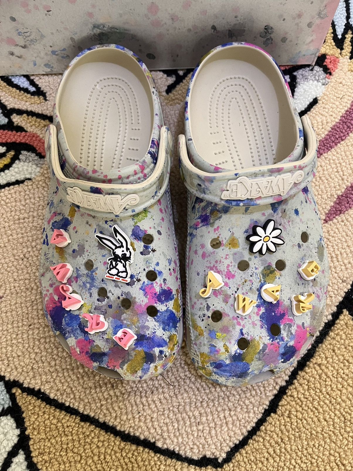 Awake × Crocs Awake NYC Crocs Classic Clog Paint Splatter | Grailed