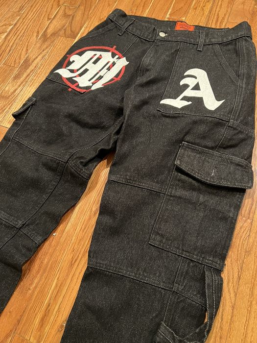 Streetwear Menace Los Angeles x Absent Carpenter Cargo Denim Jean Pants ...