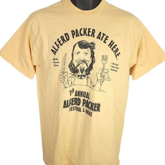 Vintage Alferd Packer T Shirt Vintage 90s The Colorado Cannibal | Grailed