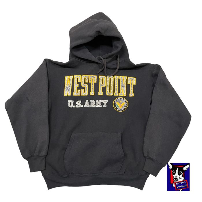 Vintage 70s/80s VTG US Army Black/Yellow West Point Hoodie Athletic ...