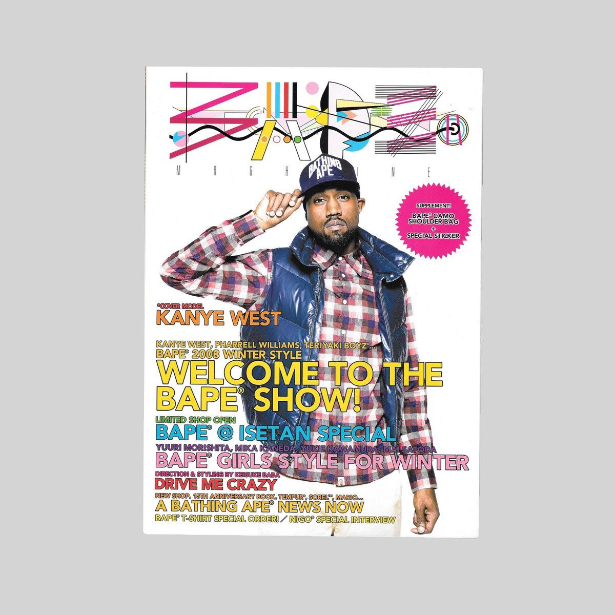 Bape Bape Magazine with Shoulder Bag (Kanye Cover Model) | Grailed