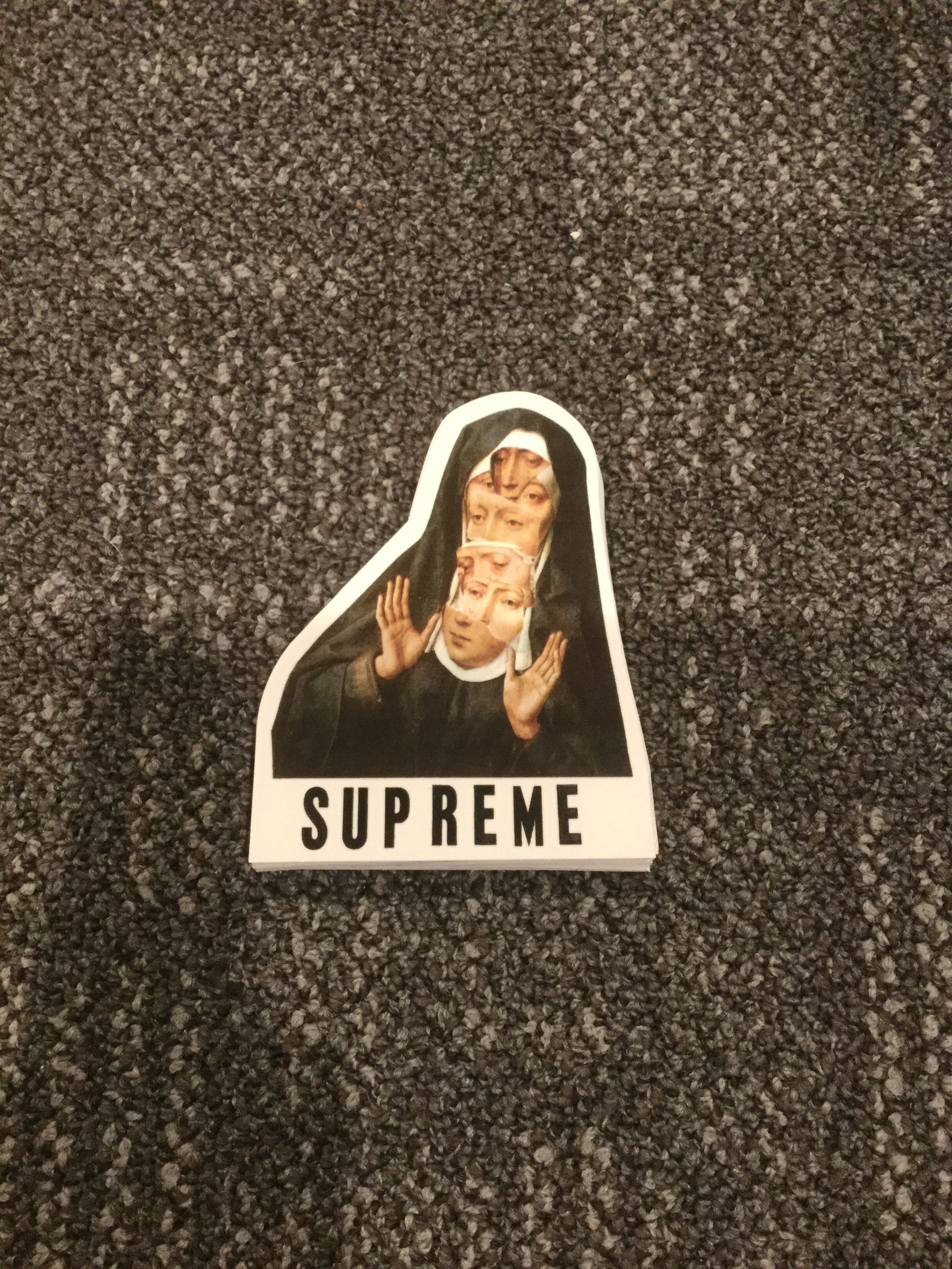 Supreme Nun Sticker | Grailed