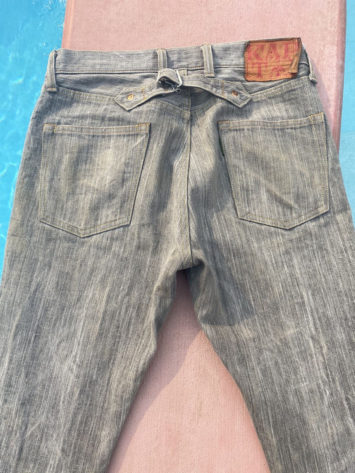 Kapital Kapital Cinch Back Denim Grey | Grailed