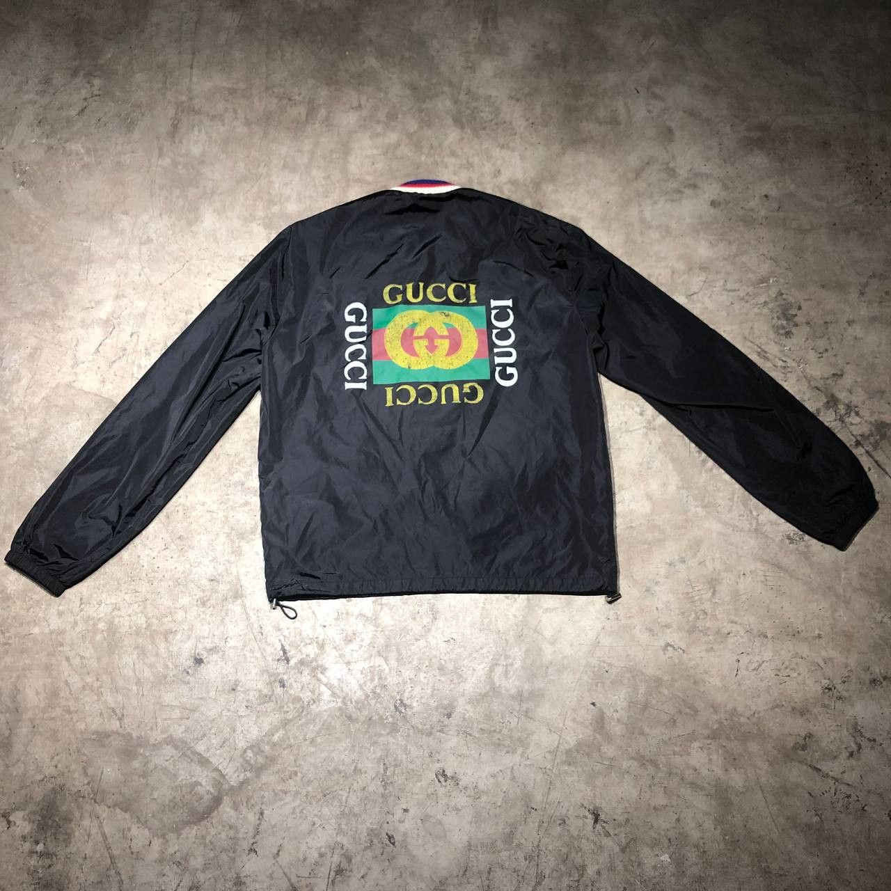 Gucci Gucci Fake Logo Bomber jacket | Grailed