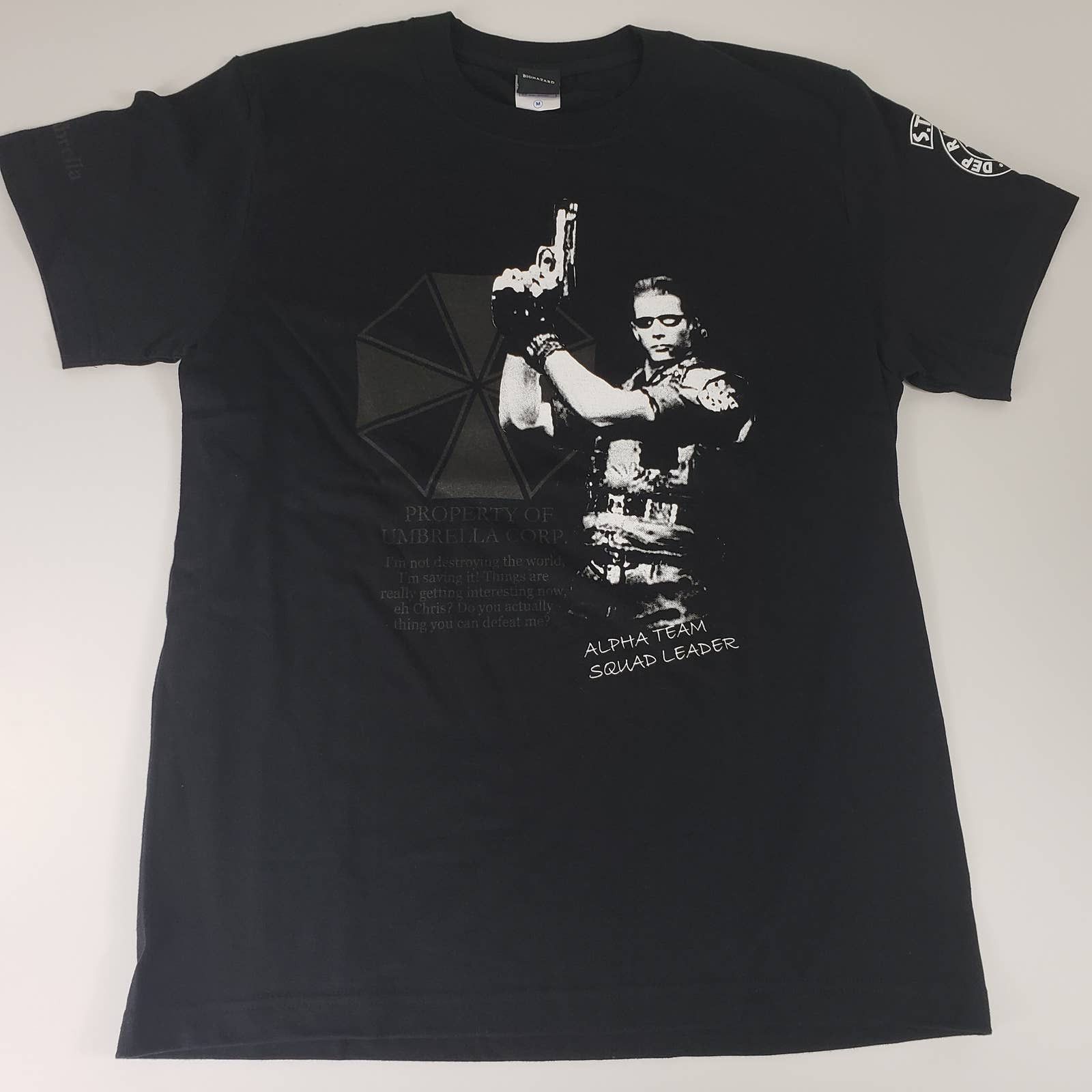Vintage resident evil biohazard wesker stars rpd anime game shirt | Grailed