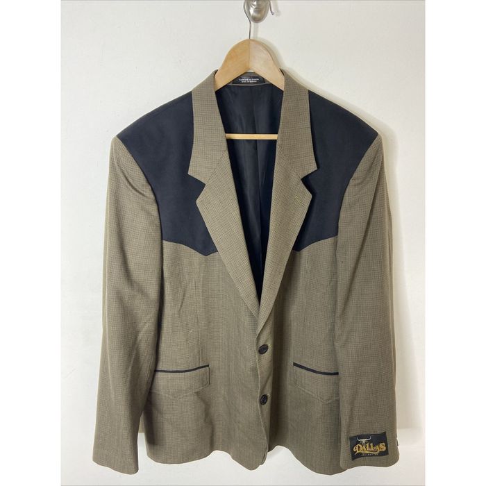 Vintage Dallas Paragon Men 48R Western Sports Coat Blazer New with D ...