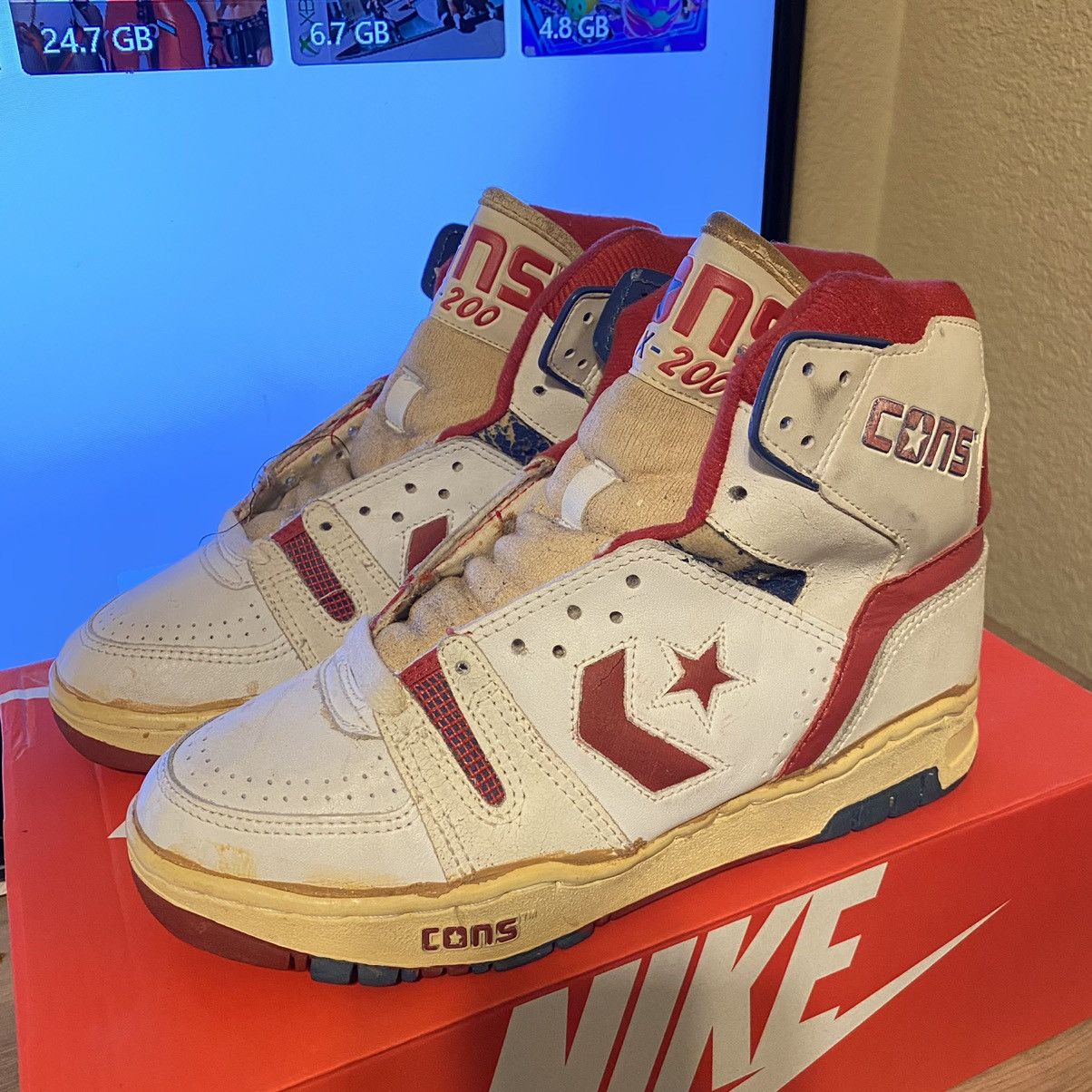 Converse × Vintage Vintage 80s Converse Cons ERX-200 | Grailed