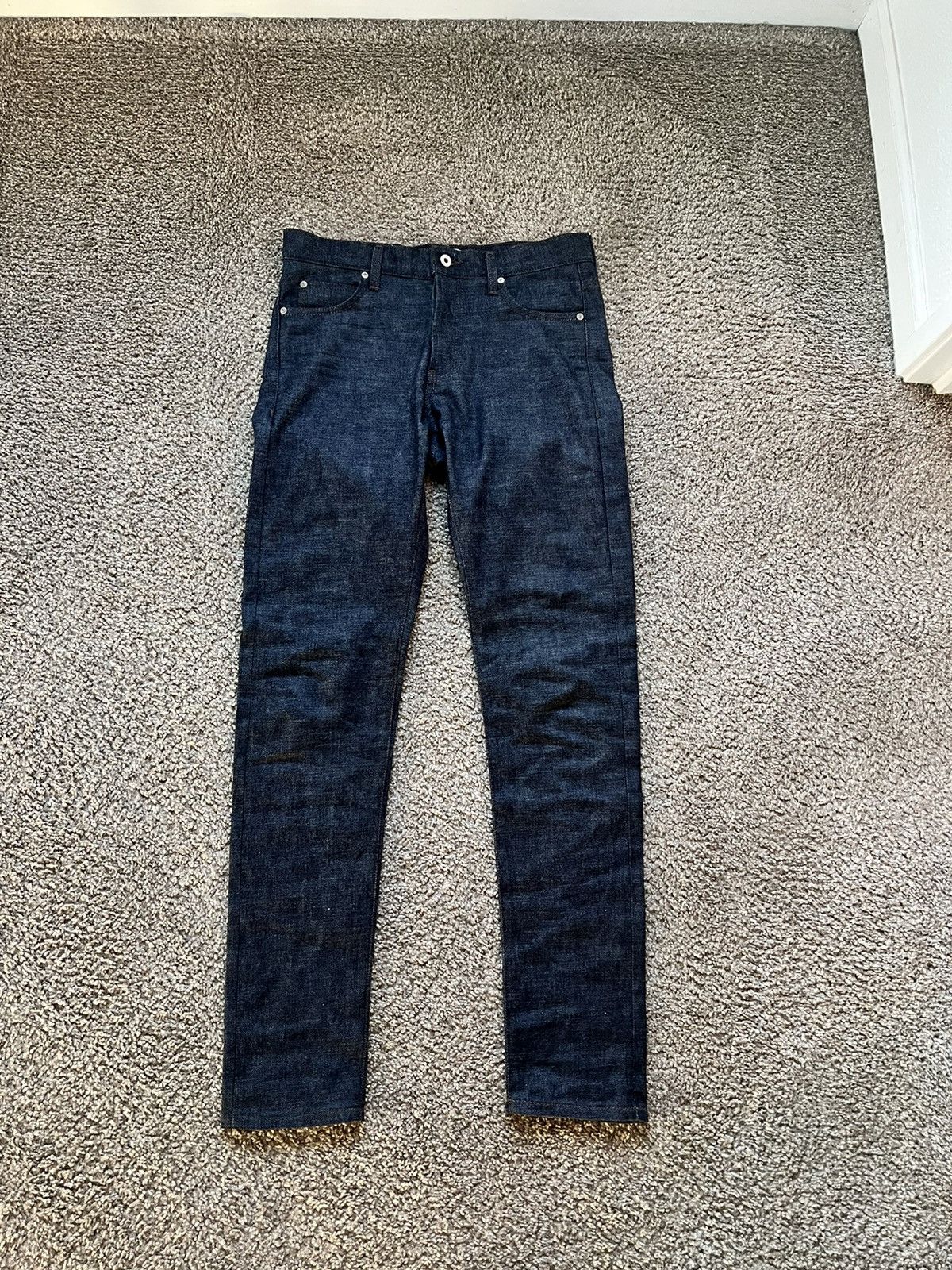 Naked & Famous Navy Super Guy Scratch-n-Sniff Jeans | Grailed