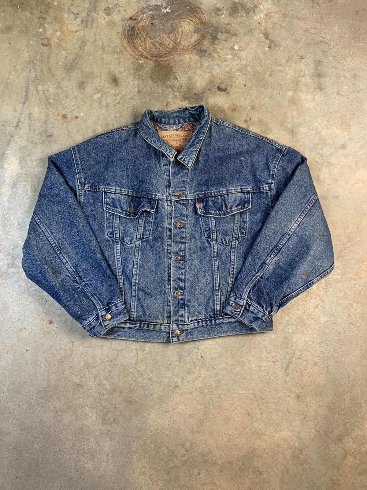 Vintage Vintage Levi’s Blanket Lined Men’s Denim Trucker Jacket | Grailed