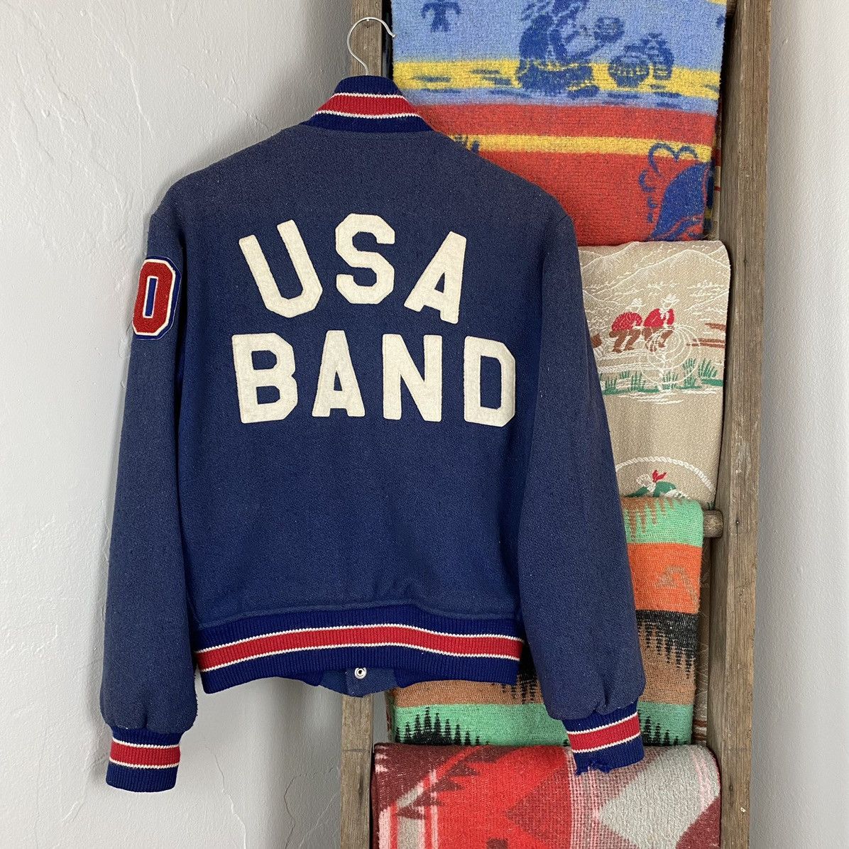 Made In Usa × Varsity Jacket × Vintage Vintage 50s USA Band Letterman ...