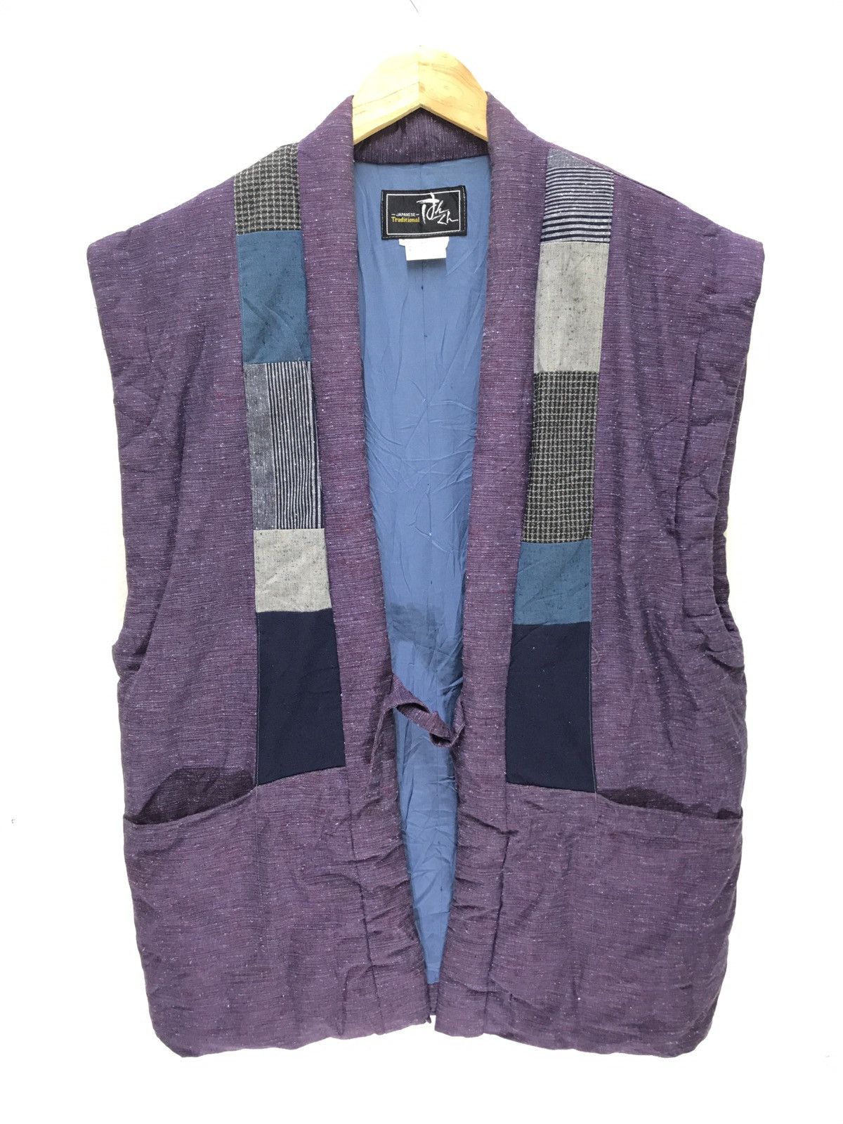 Japanese Brand Made in Japan Hanten Vest Japanese Traditional Patchwork ...