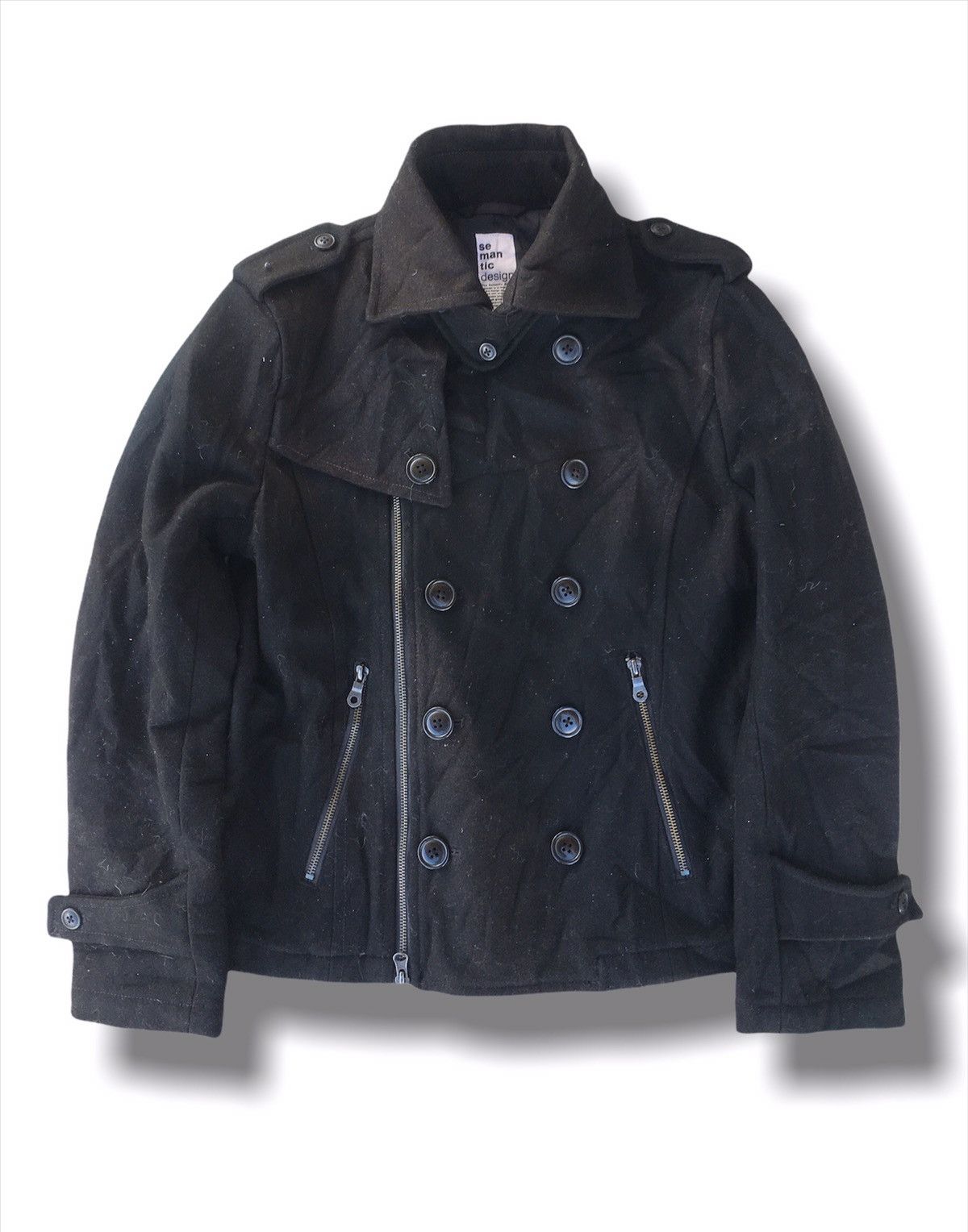 Japanese Brand Japanese Brand Semantic Design Peacoat | Grailed
