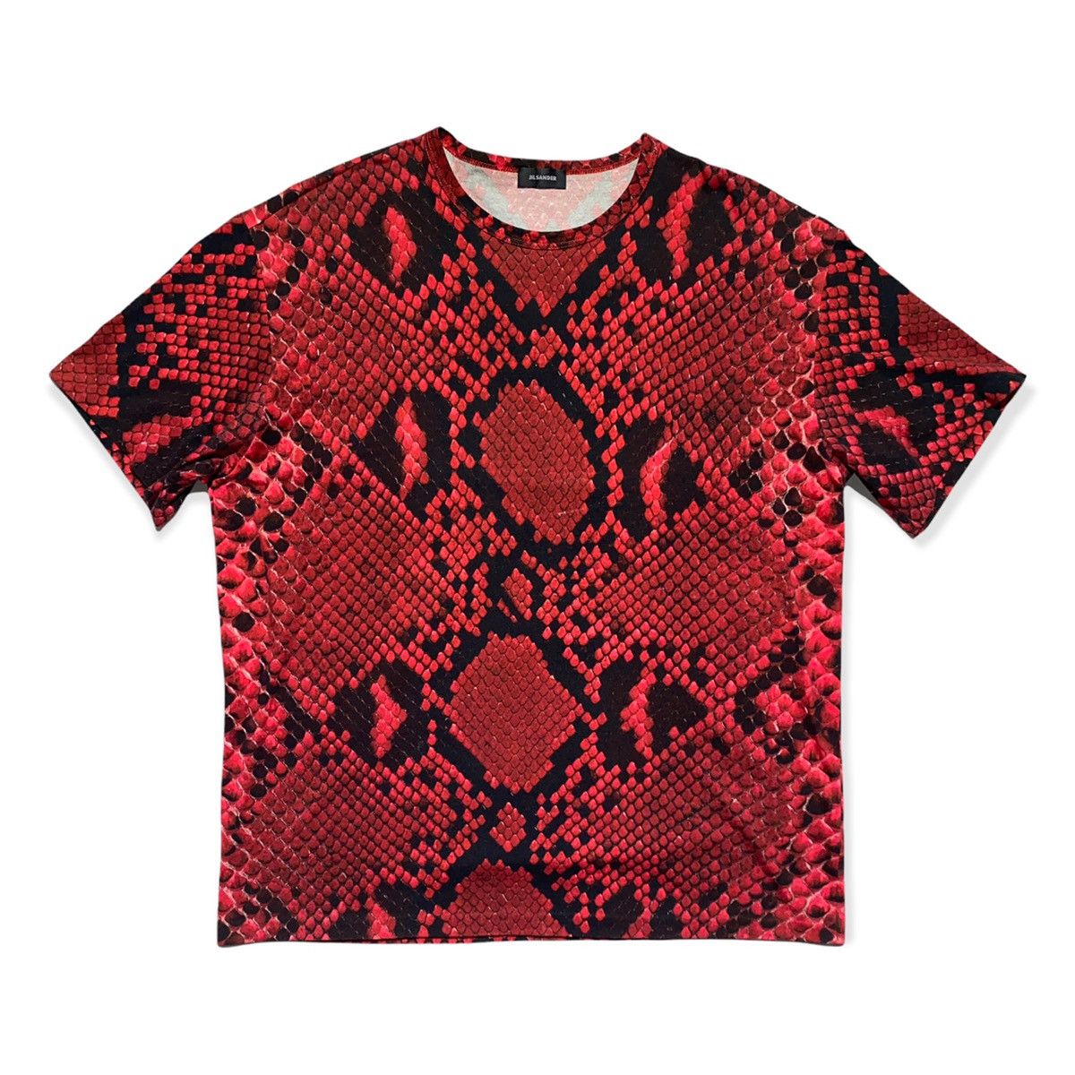 Raf Simons 2012 Python Tee Jil sander By Raf Simons (Red) | Grailed