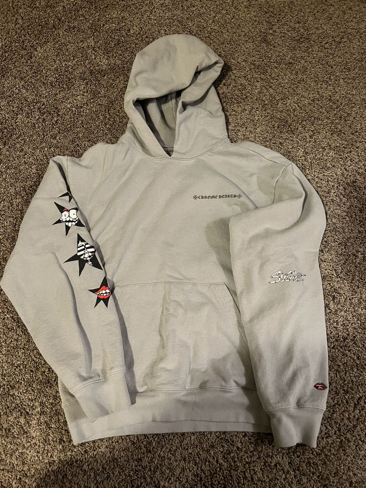 Chrome Hearts Chrome Hearts x Matty Boy “Suggest” Hoodie in Grey | Grailed
