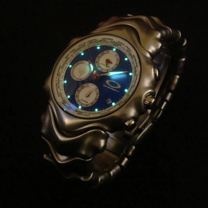 Oakley 2003 Oakley GMT Watch Spinal Cord Wristband | Grailed