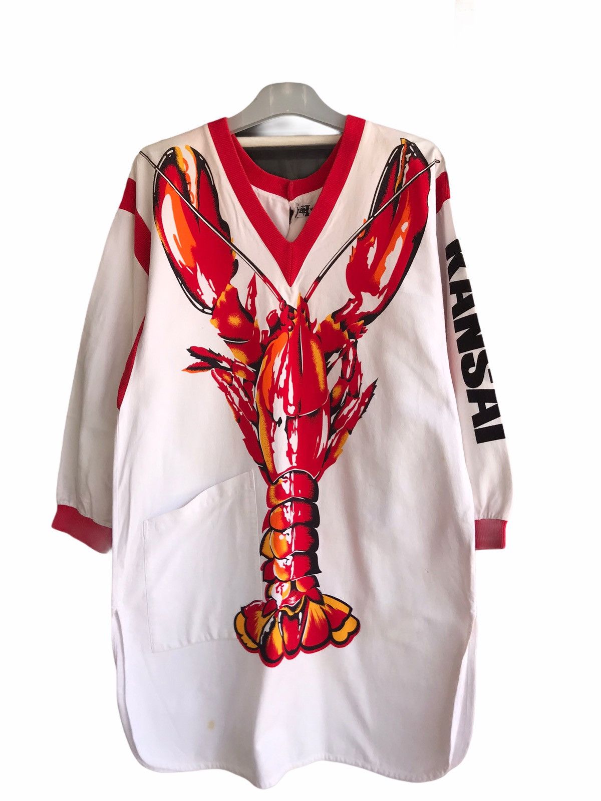 Vintage Vintage Kansai O2 Lobster Design Apron Style Jacket | Grailed