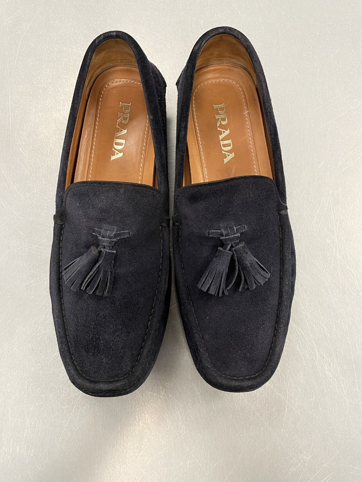 Prada Vintage Prada Suede Driving Shoes | Grailed
