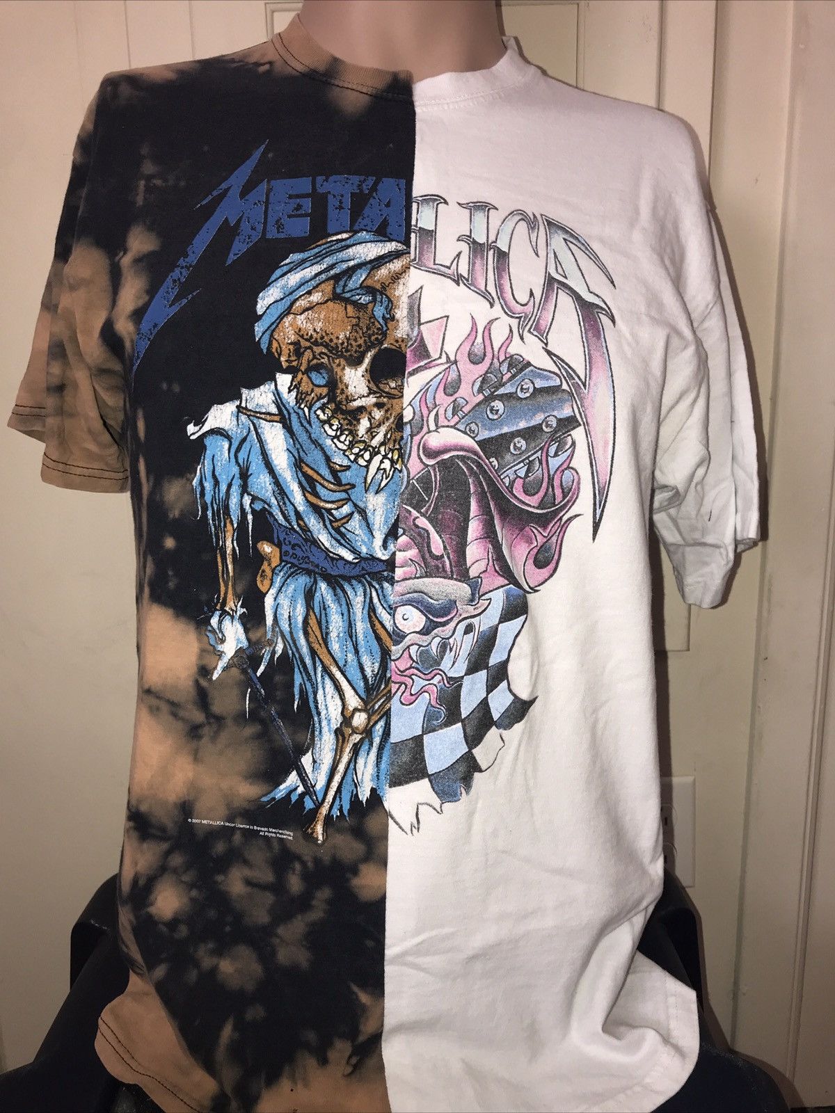 Metallica Metallica Custom/Reworked Bleach Split Shirt. | Grailed