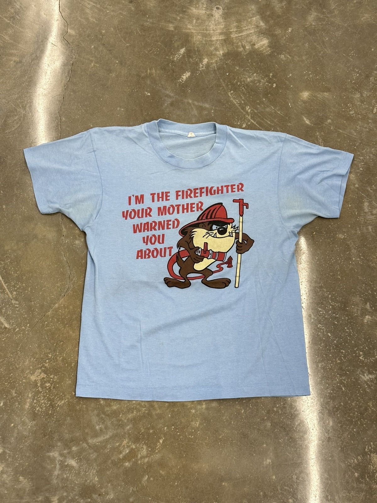 Vintage 1980’s Tasmanian Devil Firefighter Tee | Grailed