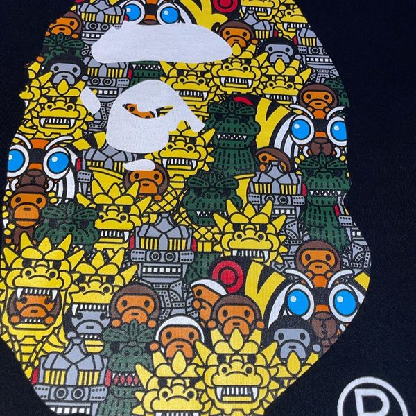 Bape Bape Godzilla Vintage Monster Sweater | Grailed