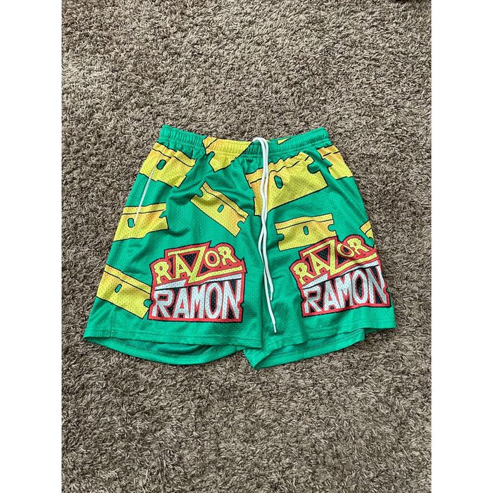Wwe New! Razor Ramon WWE Shorts Green Men's Size Medium | Grailed