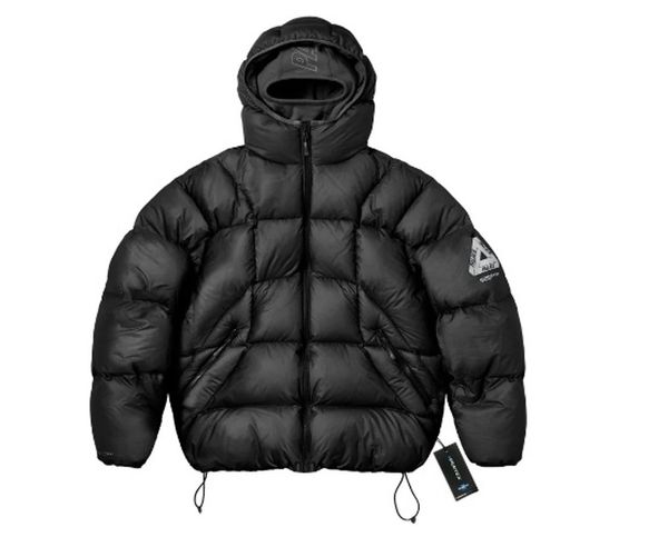 Palace Palace pertex balaclava puffa jacket black | Grailed