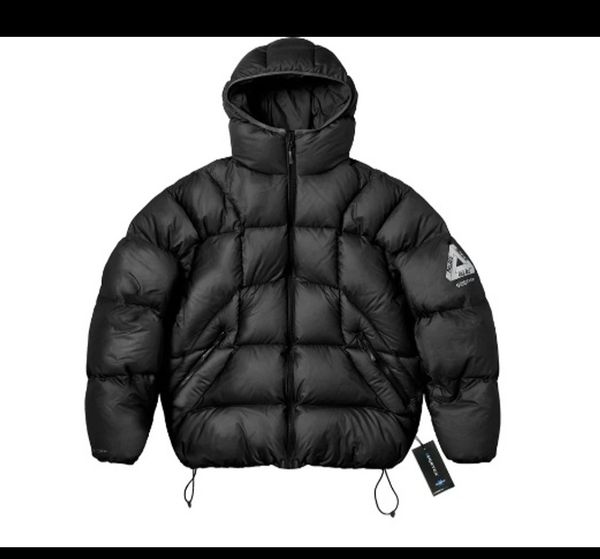 Palace Palace pertex balaclava puffa jacket black | Grailed