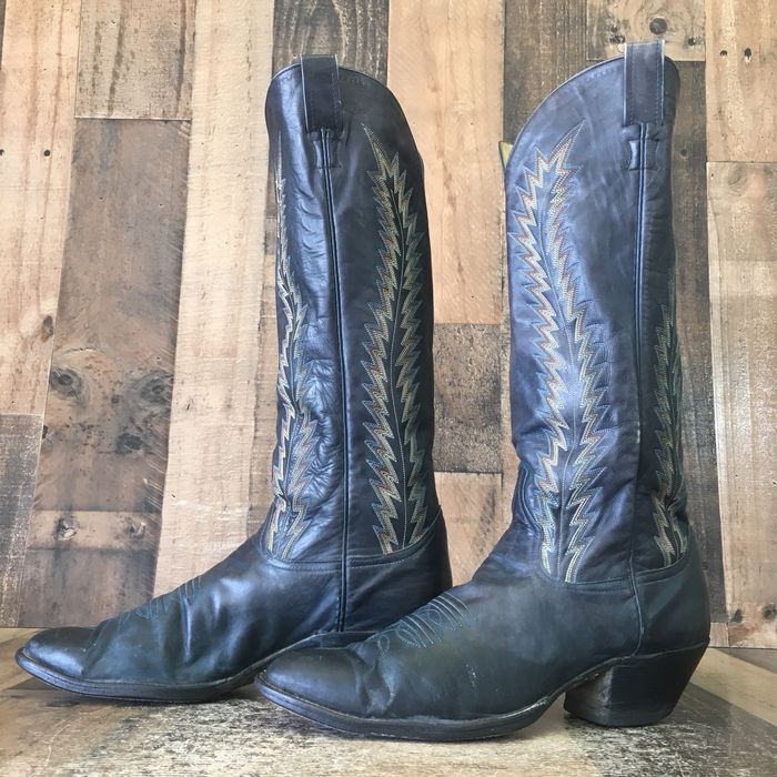 Larry Mahan Texas Larry Mahan Tall Vtg Cowboy Boots Mens 11.5 D | Grailed