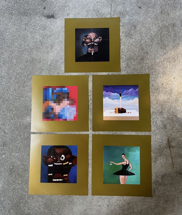Kanye West Kanye west Mbdtf art work posters | Grailed