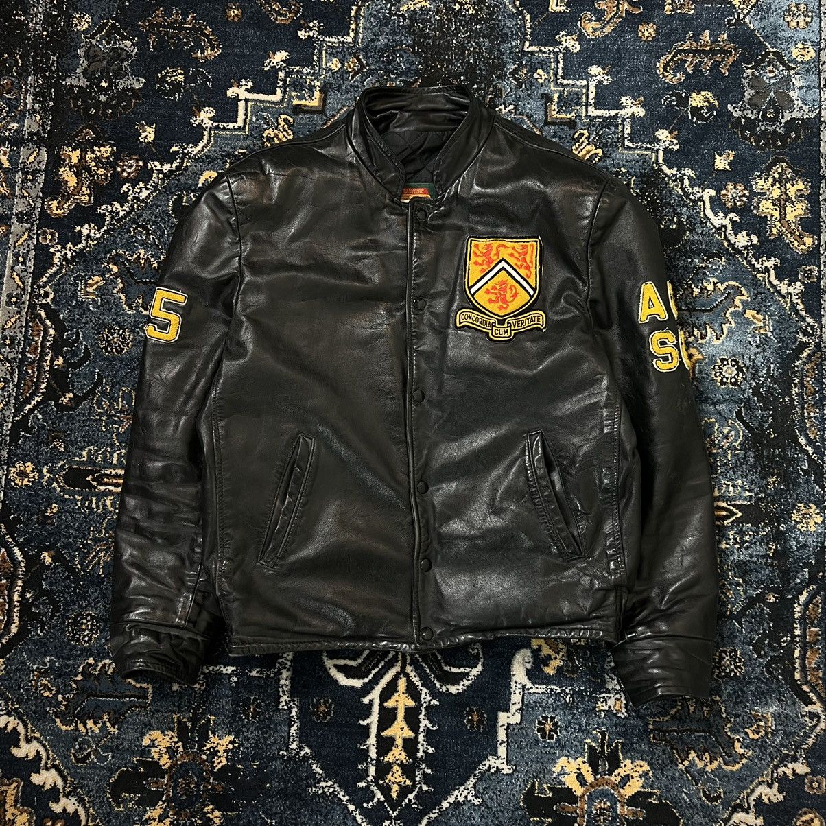 Vintage Vintage 90s University of Waterloo Leather Jacket | Grailed