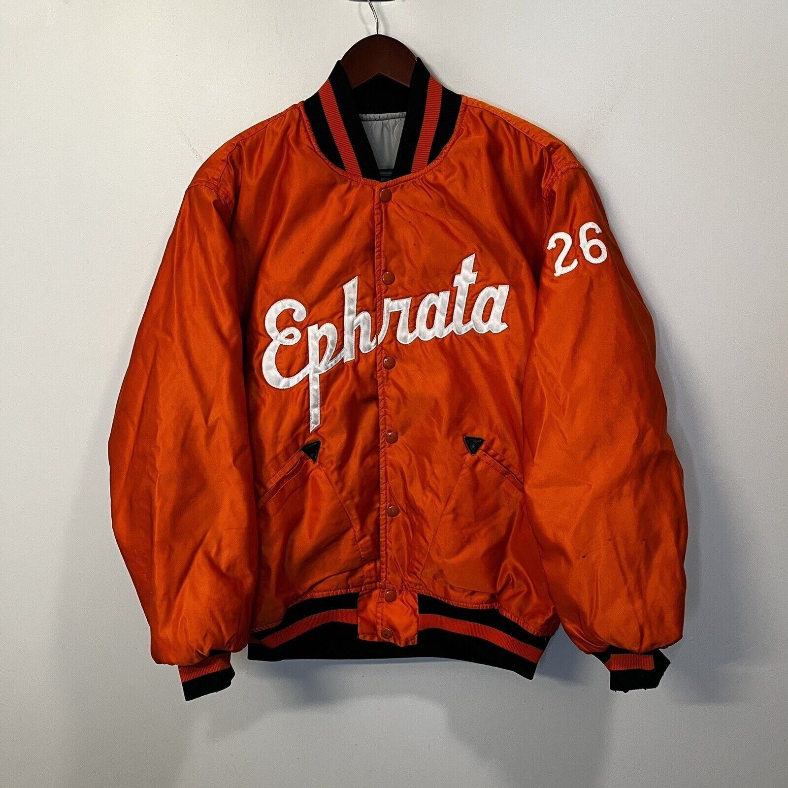 Vintage 60s Rawlings Ephrata High Quilt Lined Satin Bomber Jacket | Grailed