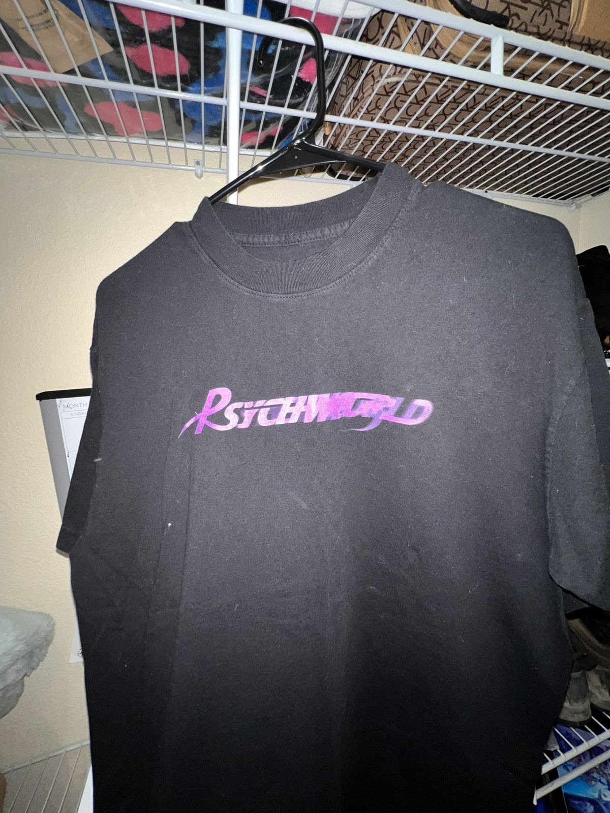 Psychworld Psychworld logo purple tee | Grailed