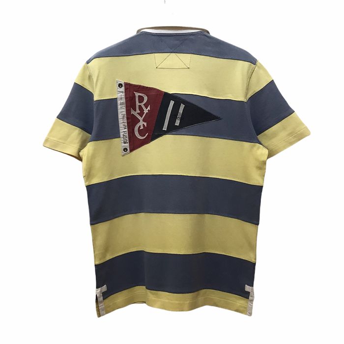 Polo Ralph Lauren Vintage 90s Polo RL Patches Rugby Stripe Polo Single ...