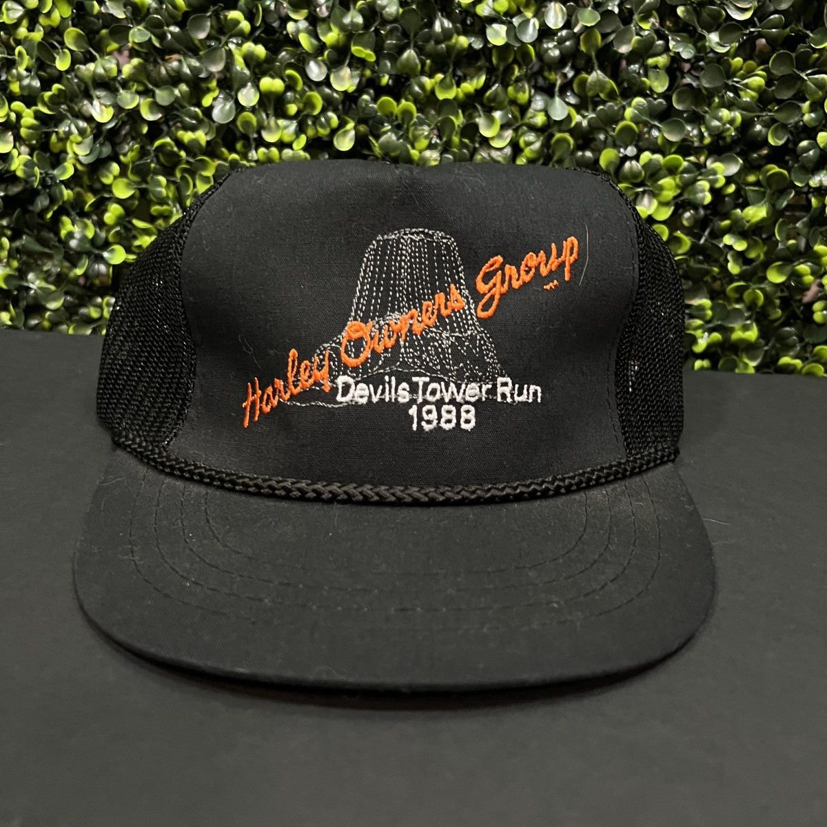 Vintage Vintage 80s Harley Davidson Devils Tower Trucker Hat | Grailed