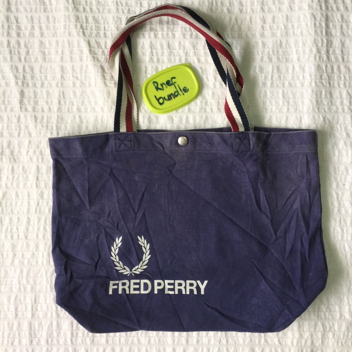 Bag × Fred Perry Fred perry tote bag big logo | Grailed