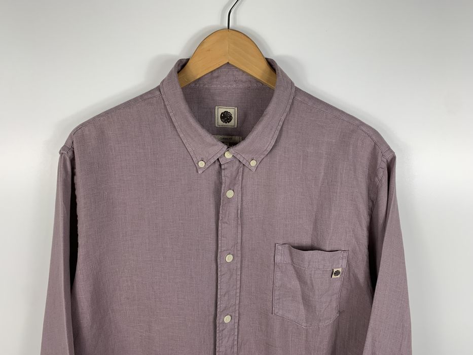 Pretty Green Mens Pretty Green Button Down Shirt 100% Linnen Size XL ...