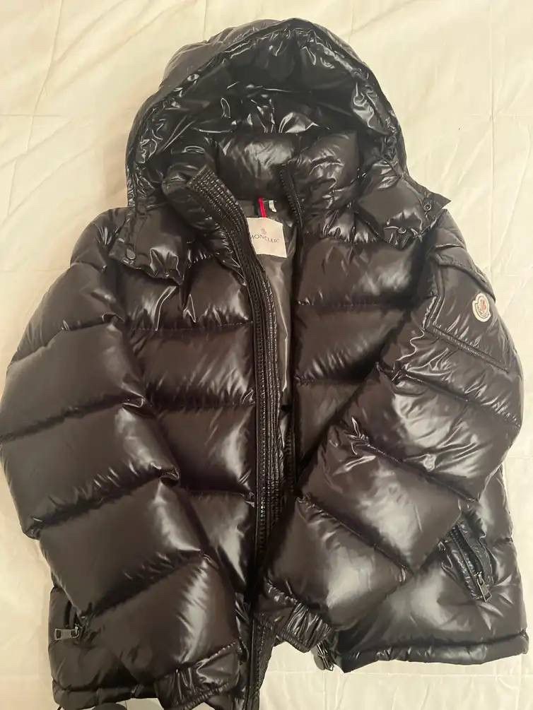 Moncler moncler maya black jacket | Grailed