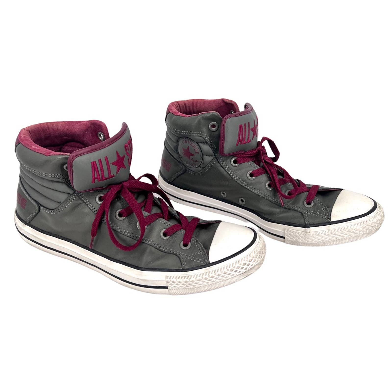 Converse Converse RARE Grey Leather Chuck Taylor Tubular High Tops ...